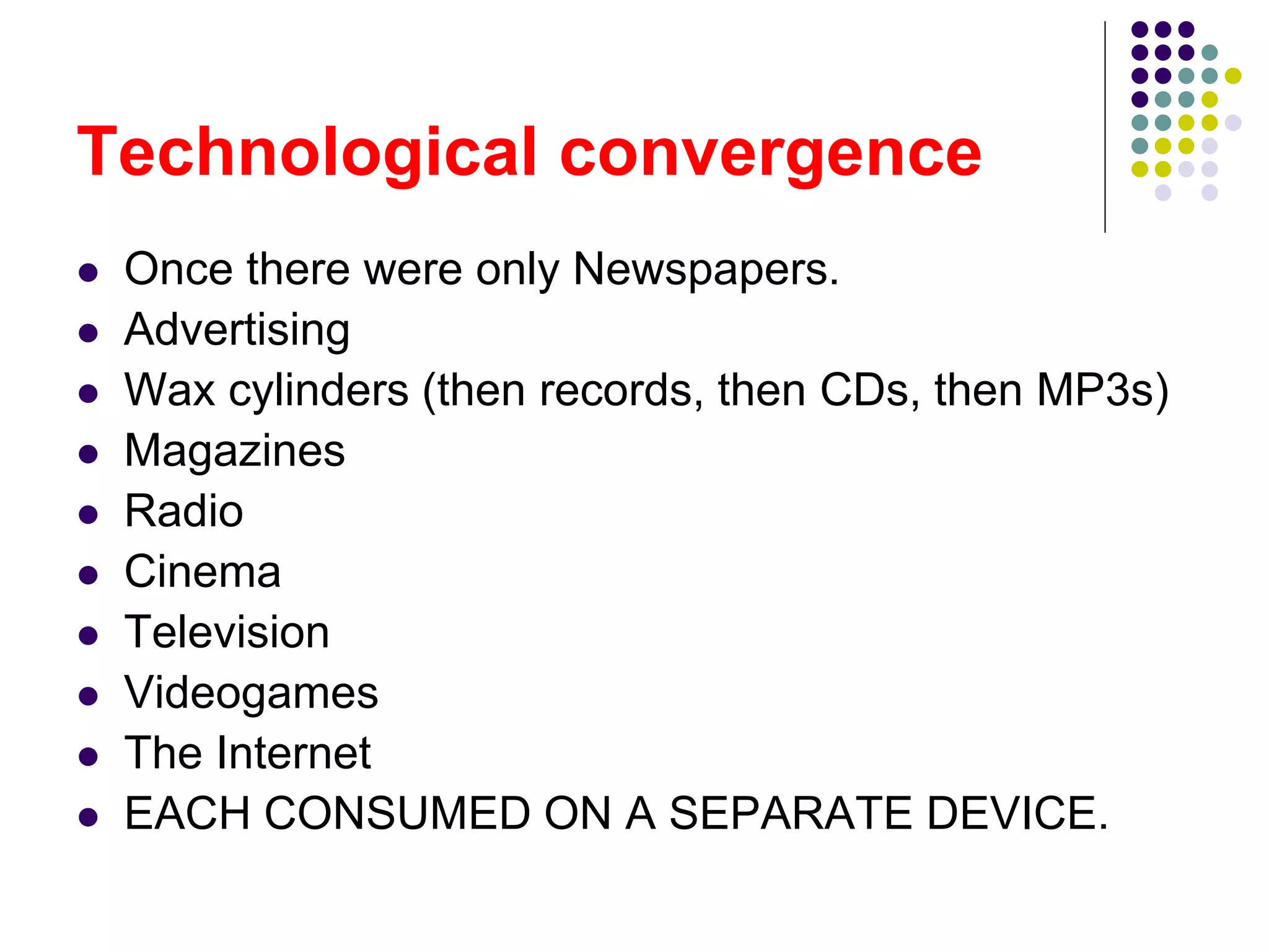 Media convergence magazines | PPT