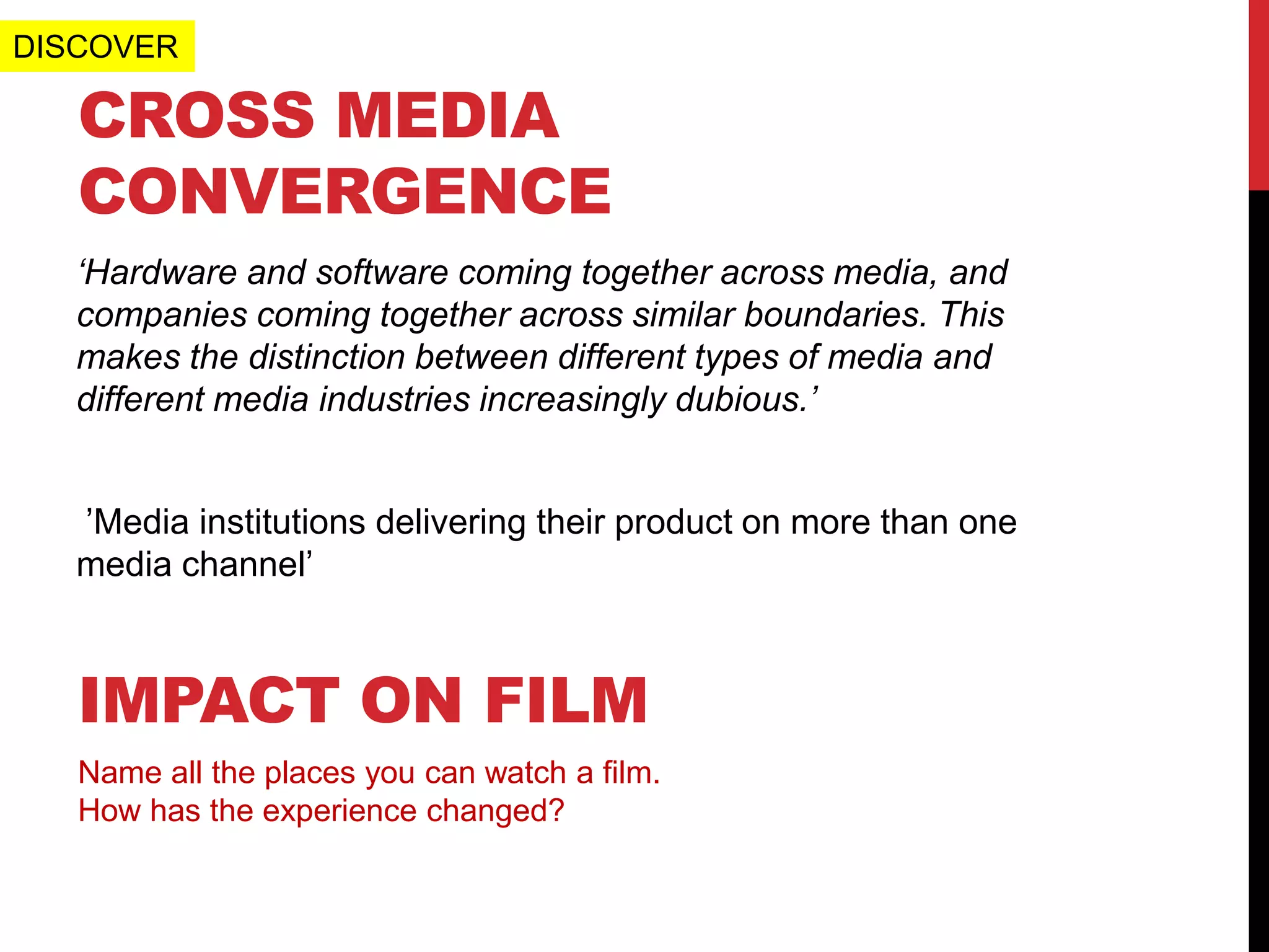 Media convergence and synergy | PPTX