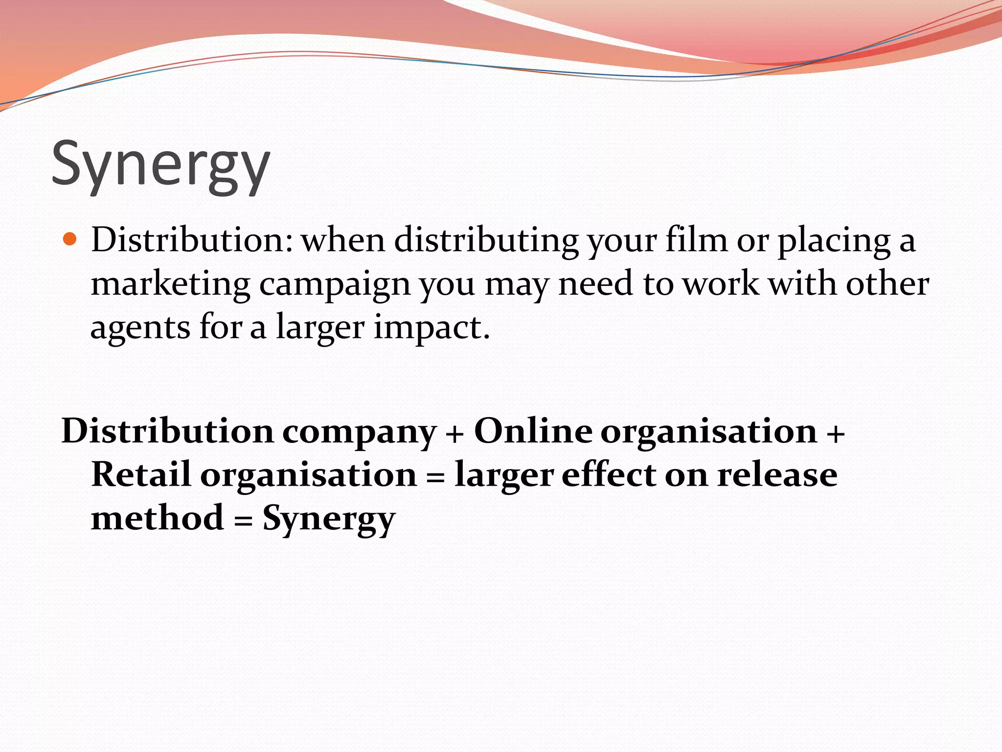 Media convergence and synergy film | PPTX