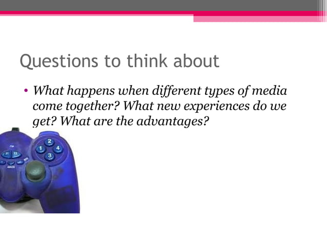 Media convergence video games | PPT