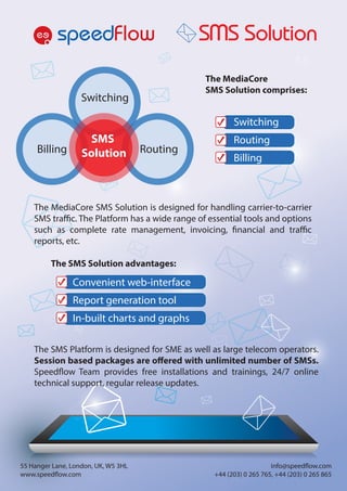 MediaCore SMS Solution Leaflet | PDF