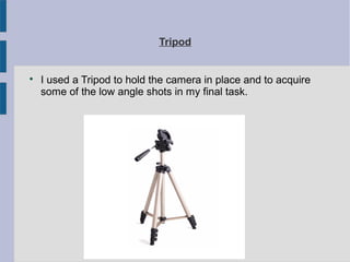 How did your use of media technologies in the research, planning ...