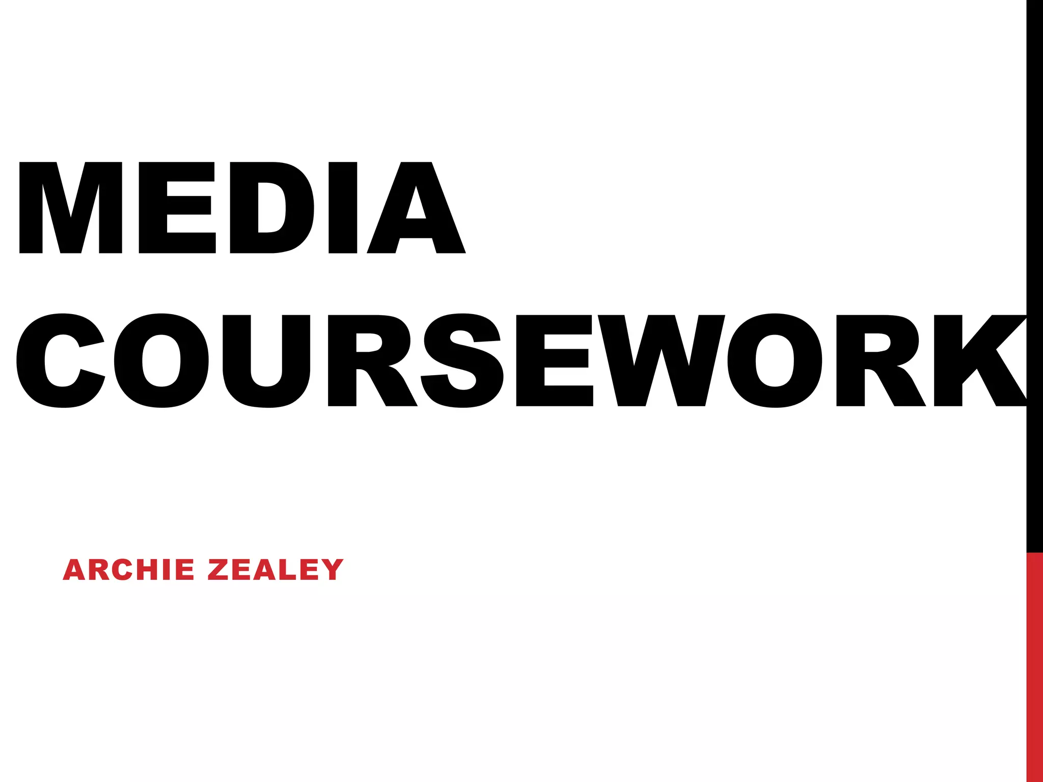 Media coursework ppt | PPTX