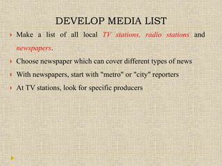 Media coverage of event management | PPTX