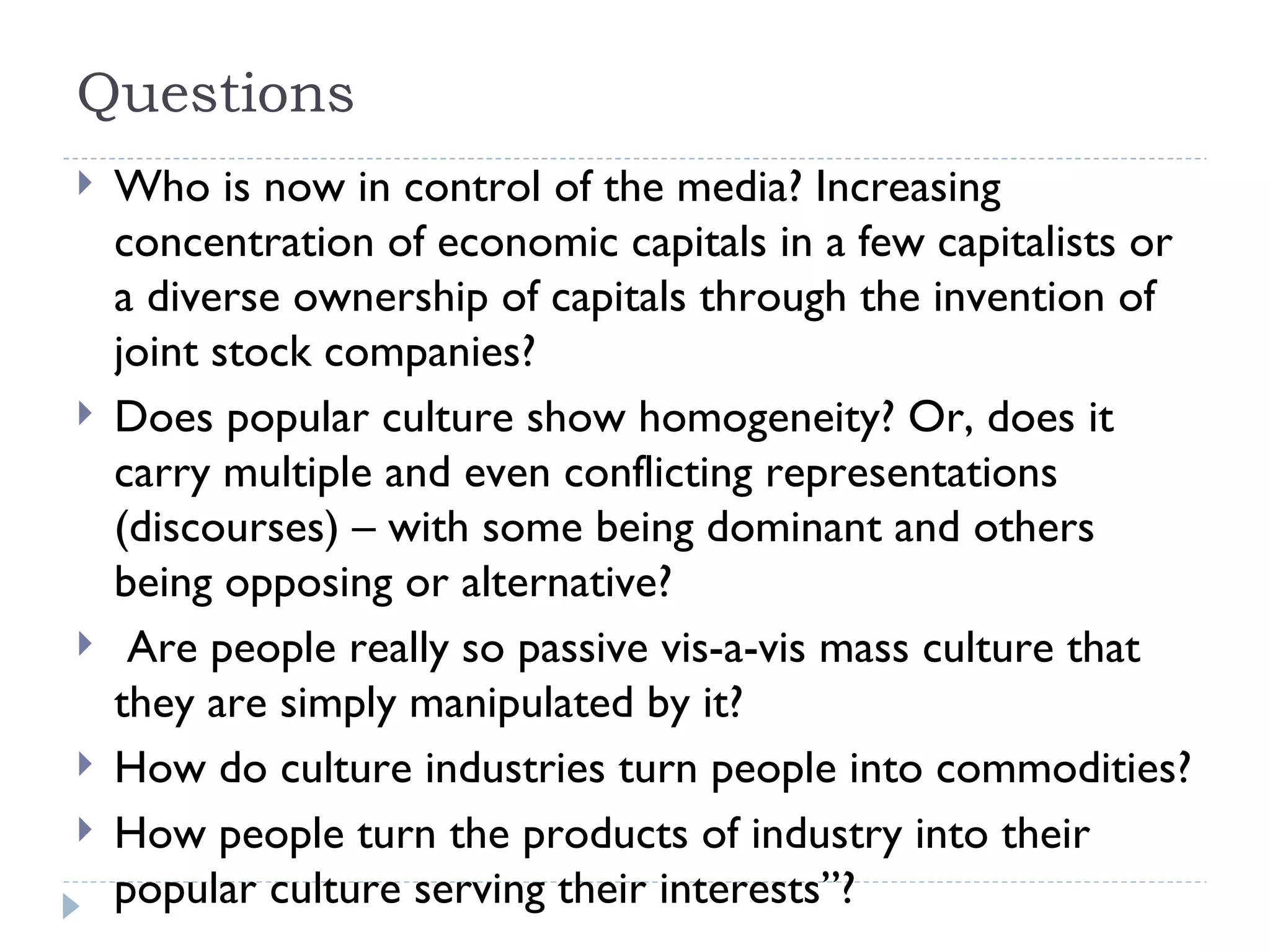 Media, culture and identity | PPT