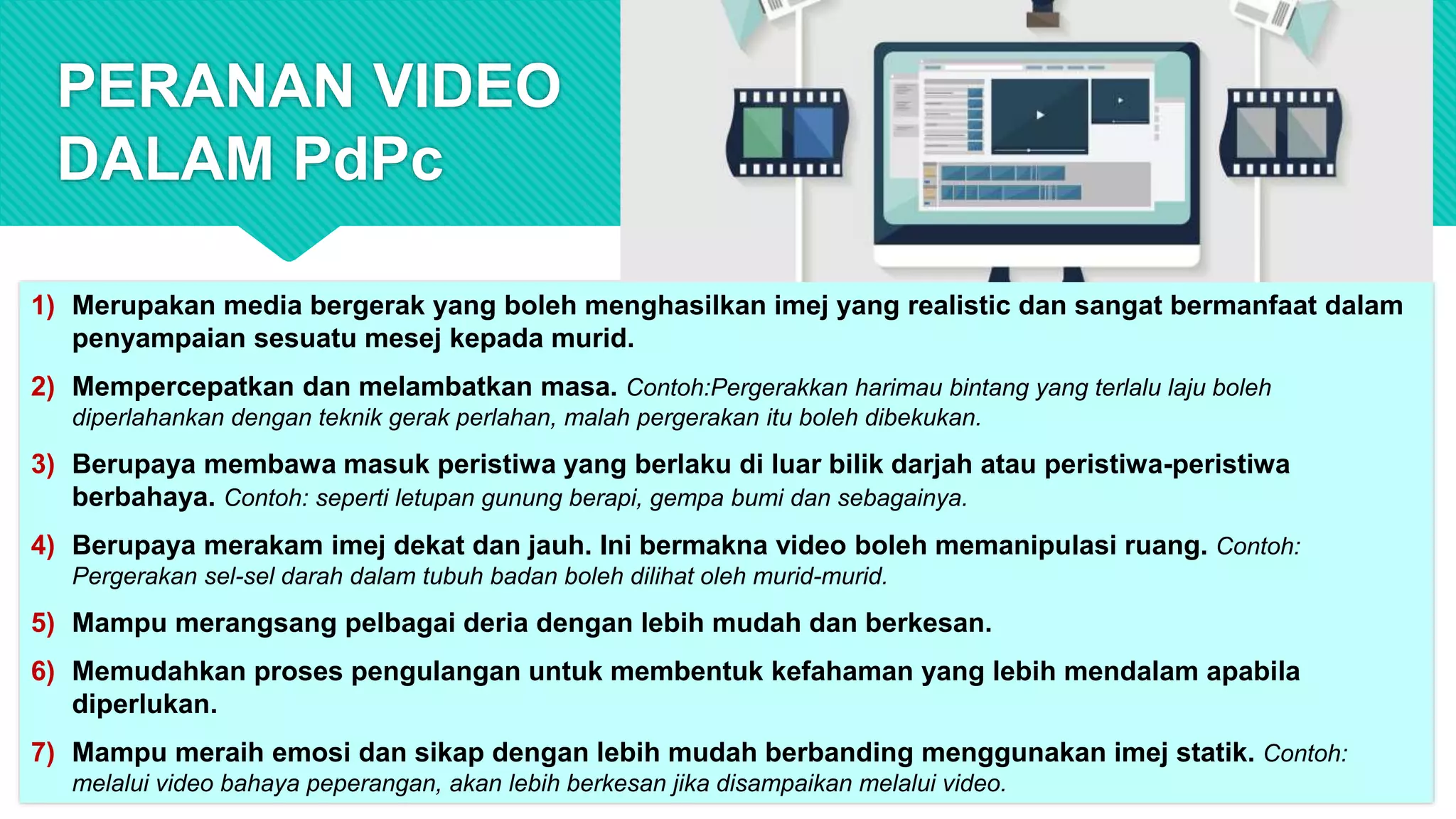 PENGGUNAAN MEDIA AUDIO, VIDEO DAN ANIMASI DALAM PDPC | PPTX