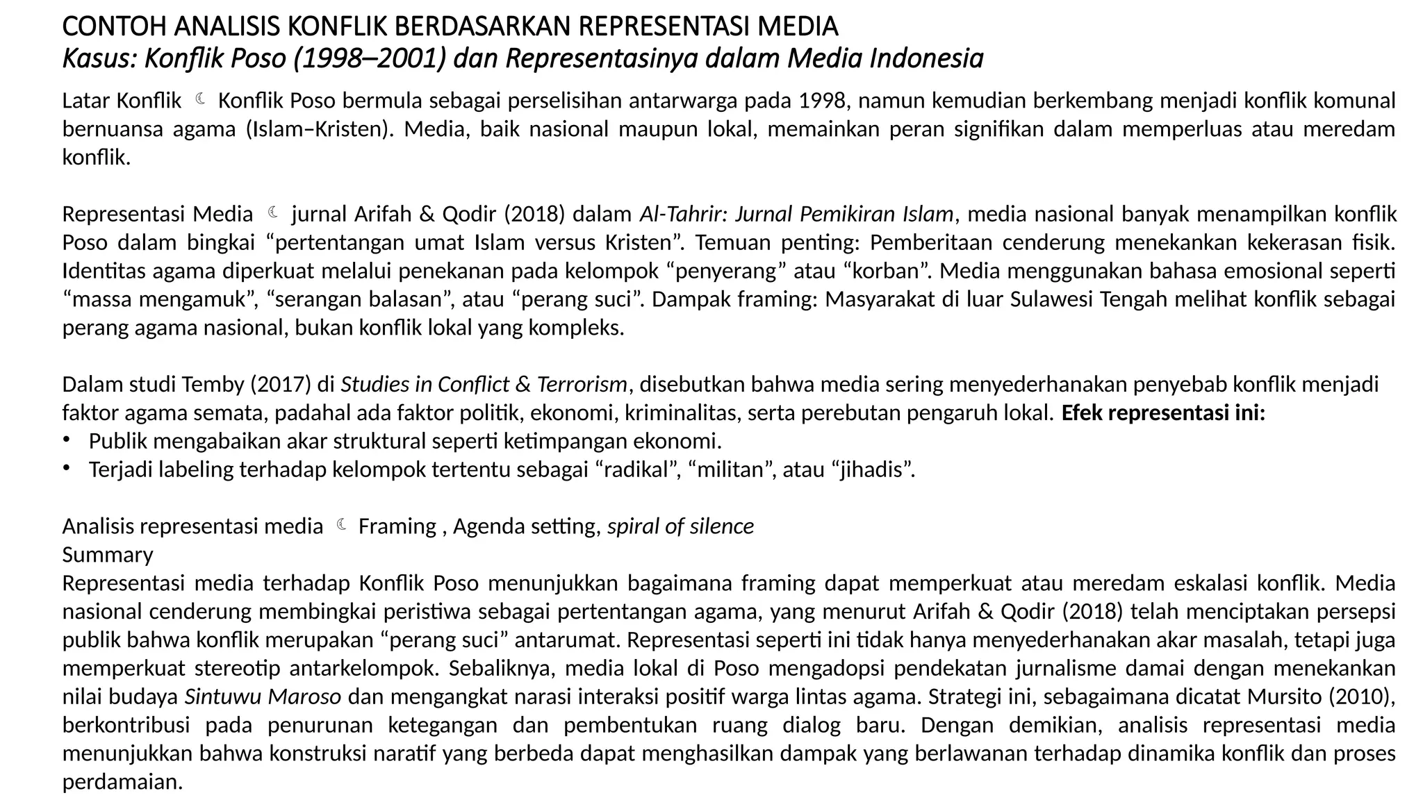 Media dan Konflik ( memahami media berkontribusi pada konflik ) | PPTX
