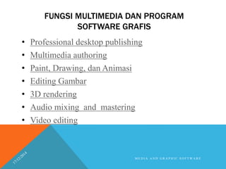 Multimedia dan software grafis | PPSX
