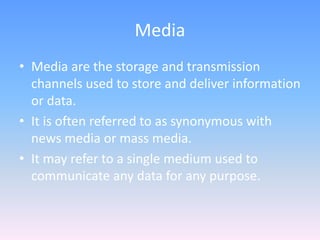 Media definition | PPT