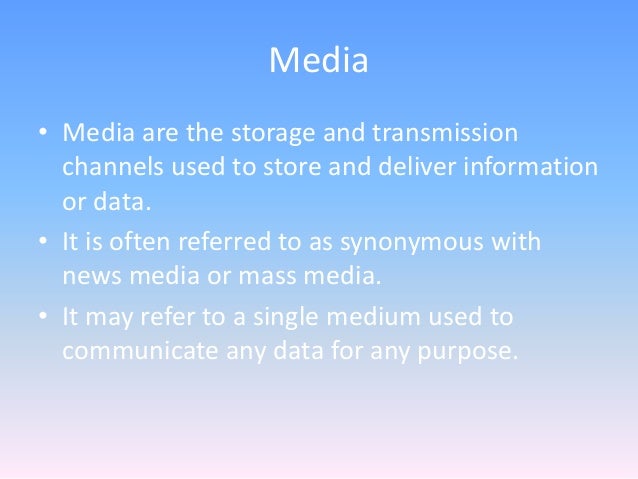 Media definition