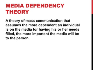 Media dependency theory presentation | PPTX