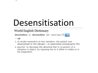 Media Desensitisation | PPTX