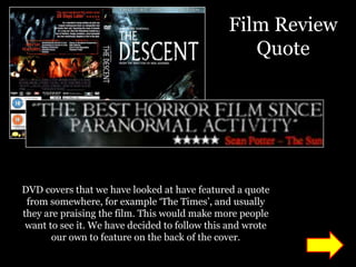 Media dvd cover analysis | PPTX