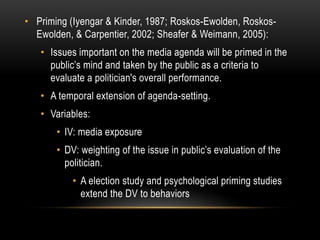 Explicating Media Effects, and toward an integrative model of agenda ...