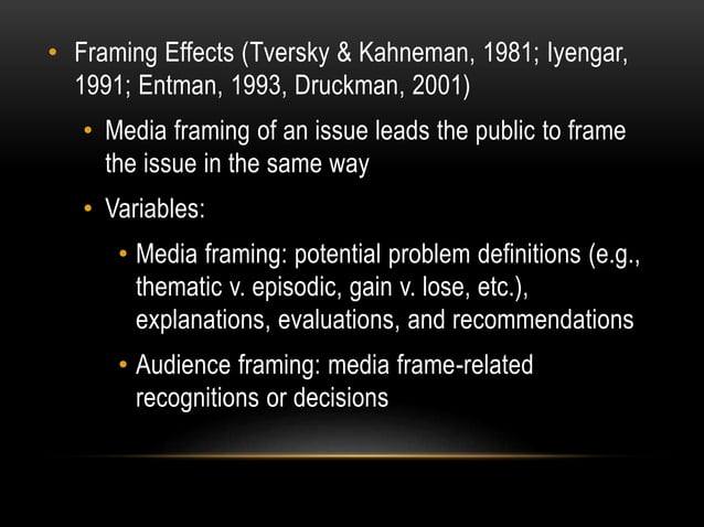 Explicating Media Effects, and toward an integrative model of agenda ...