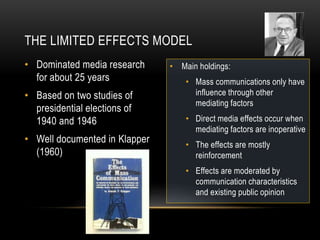 Explicating Media Effects, and toward an integrative model of agenda ...