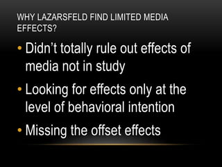 Explicating Media Effects, and toward an integrative model of agenda ...