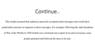 Media effects theories. media culture and societypptx | PPT