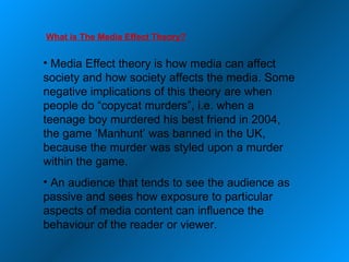 Media effects theory | PPT