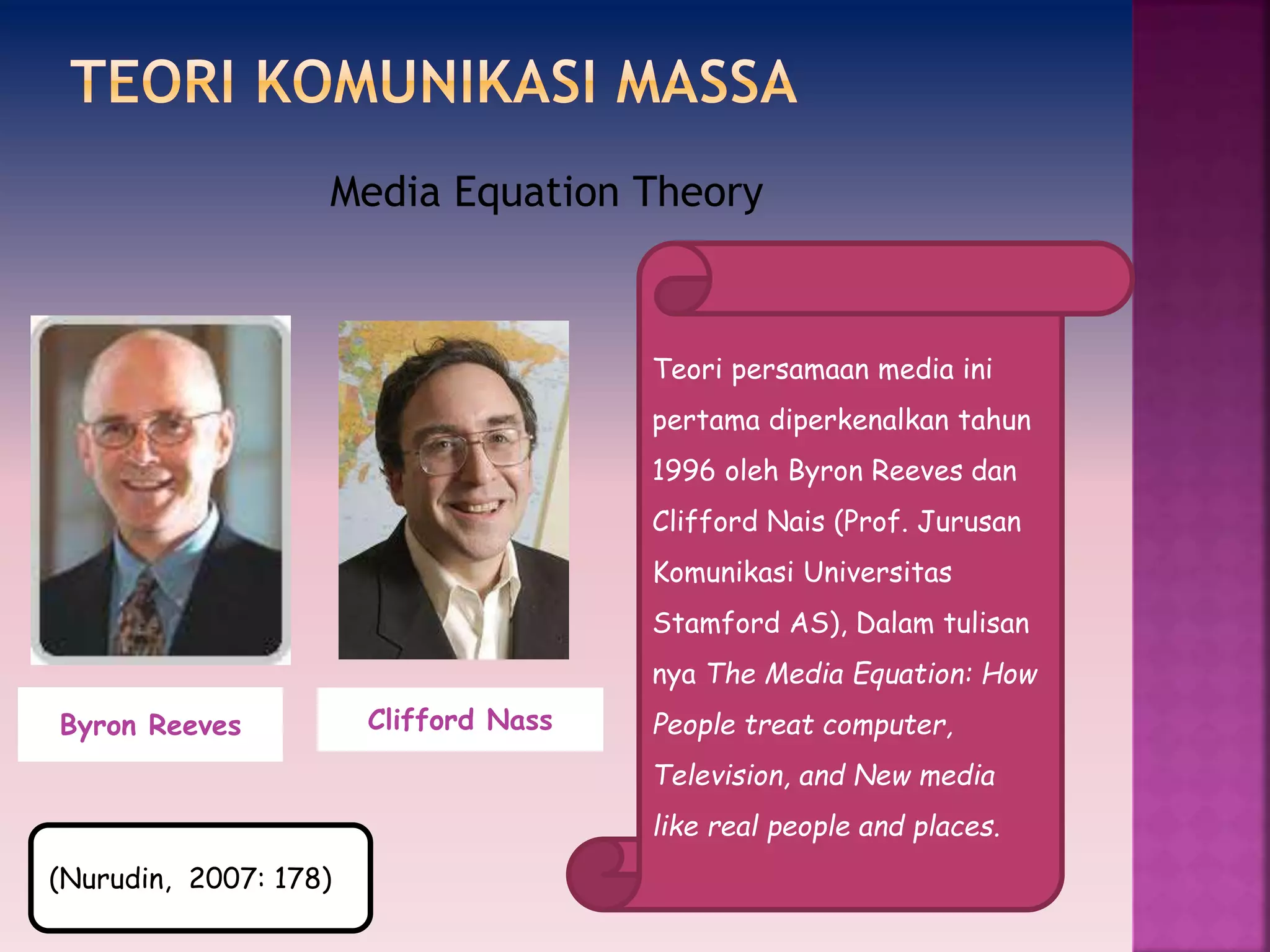 Media equation theory | PPTX