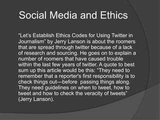 Media ethics | PPT