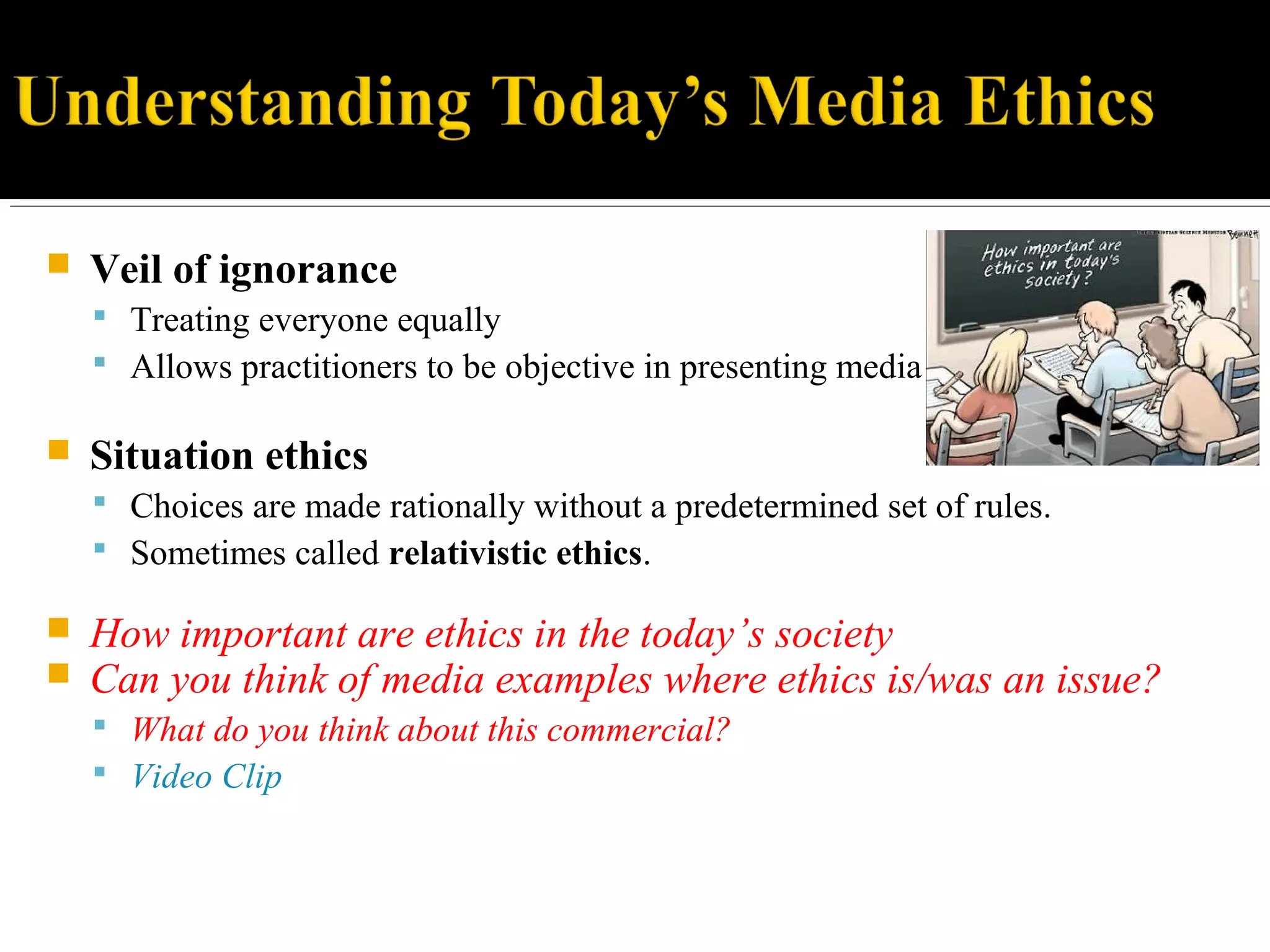 Media Ethics | PPT