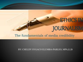 Media ethics | PPT