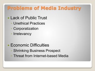 Media Ethics and Economics | PPTX