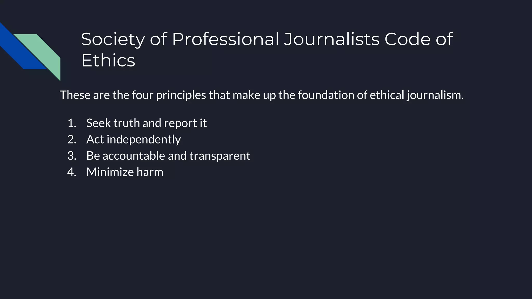 Media ethics project (1) | PPTX