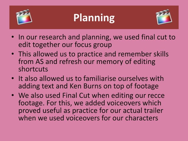 Evaluation Q4 - Film | PPT