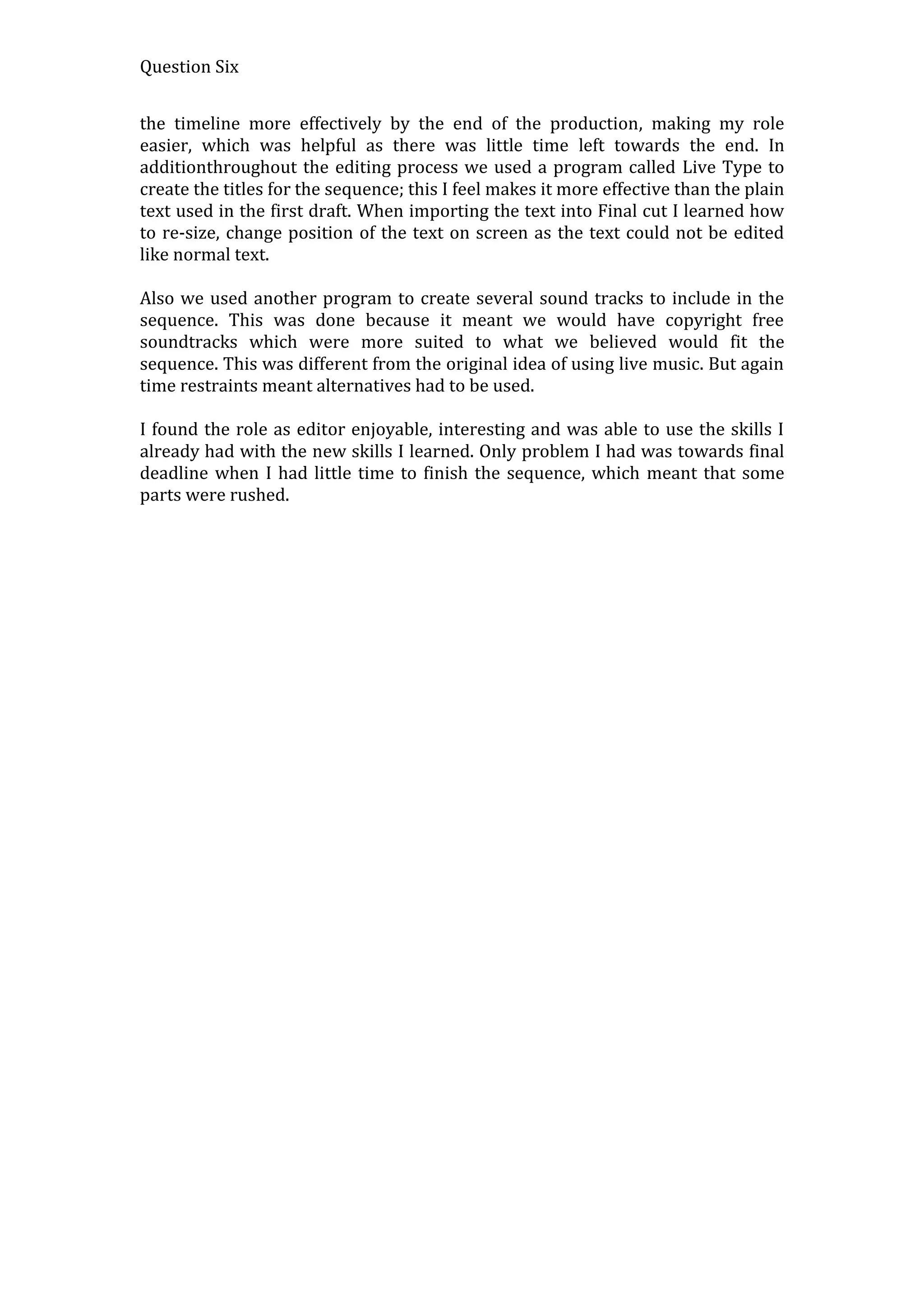 Question 6 Answer | PDF