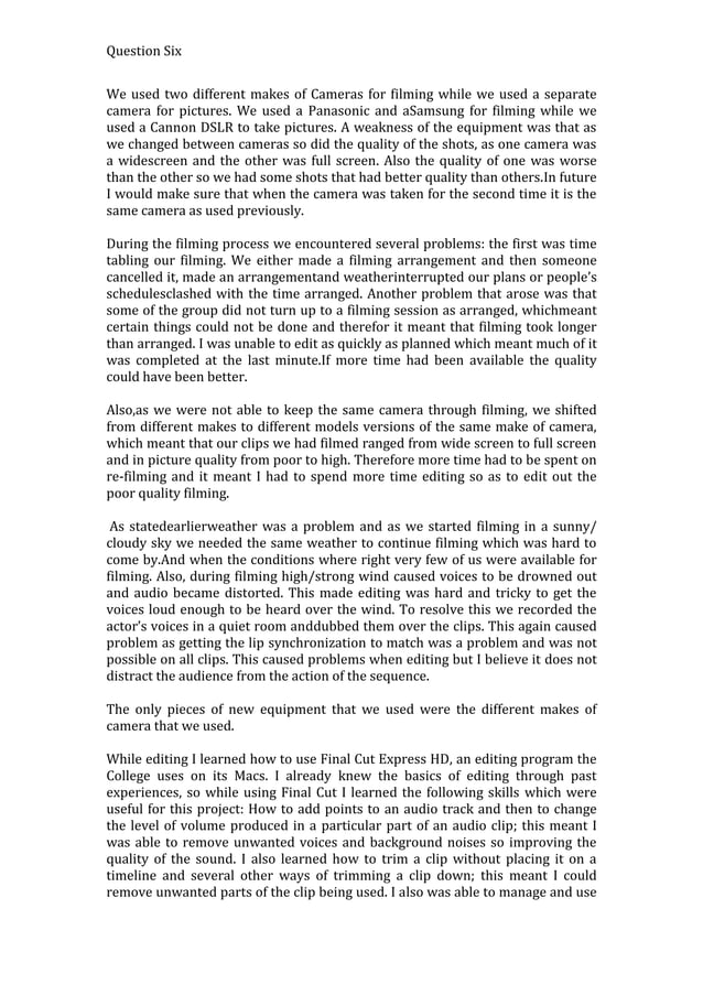 Question 6 Answer | PDF