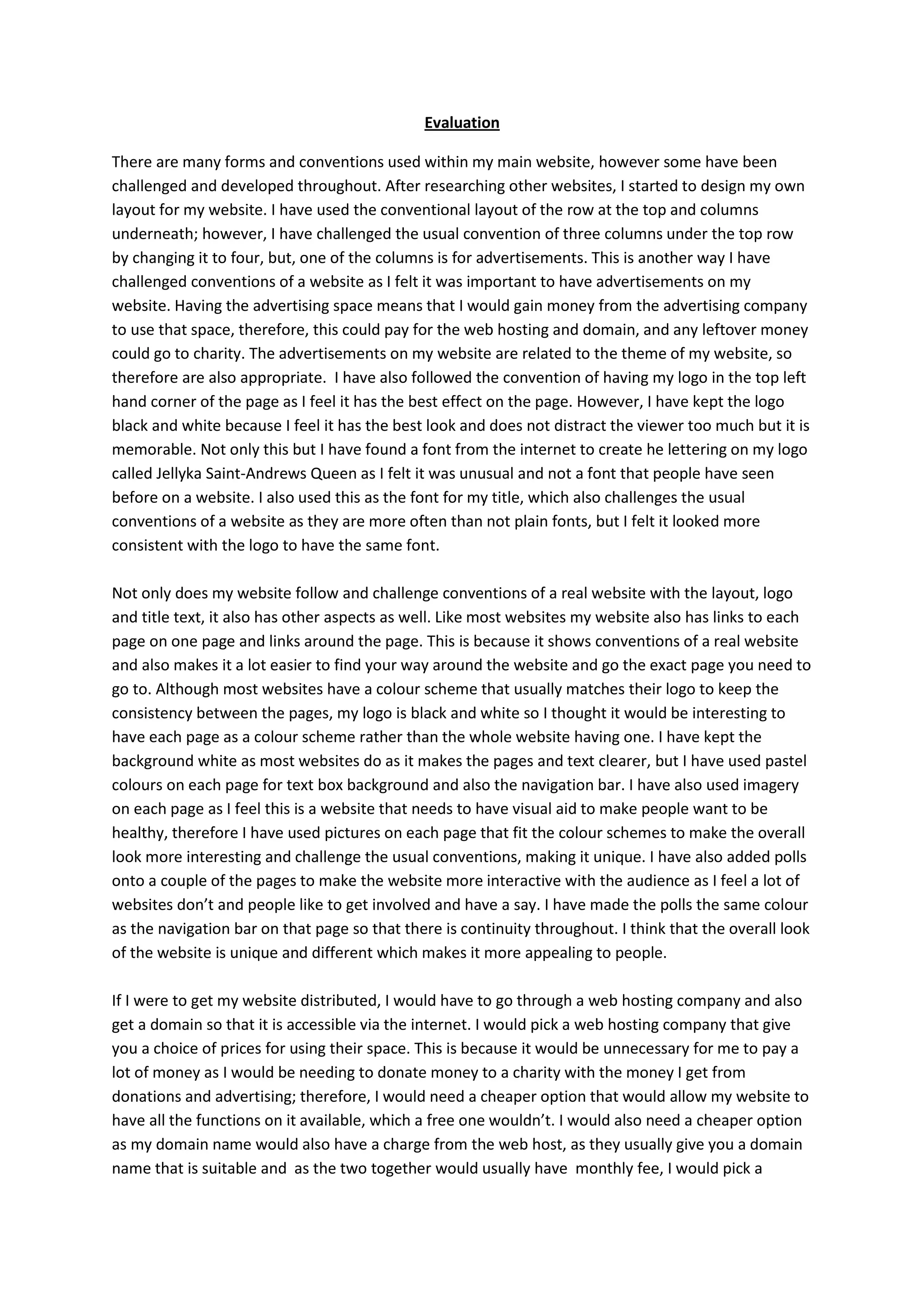 Media evaluation first draft | DOCX