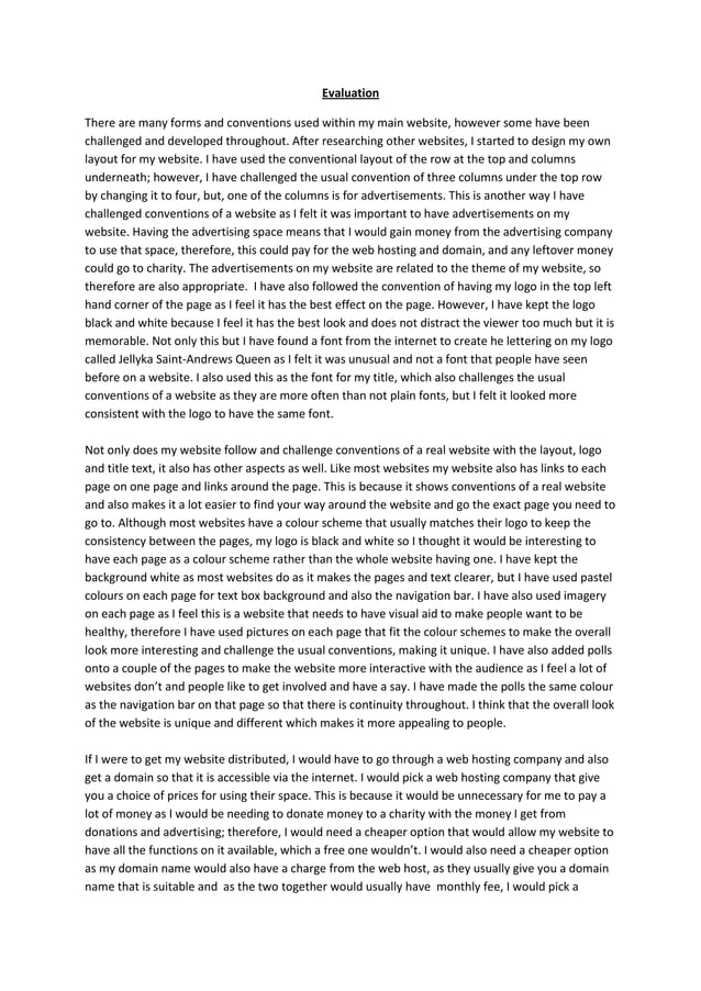 Media evaluation first draft | DOCX