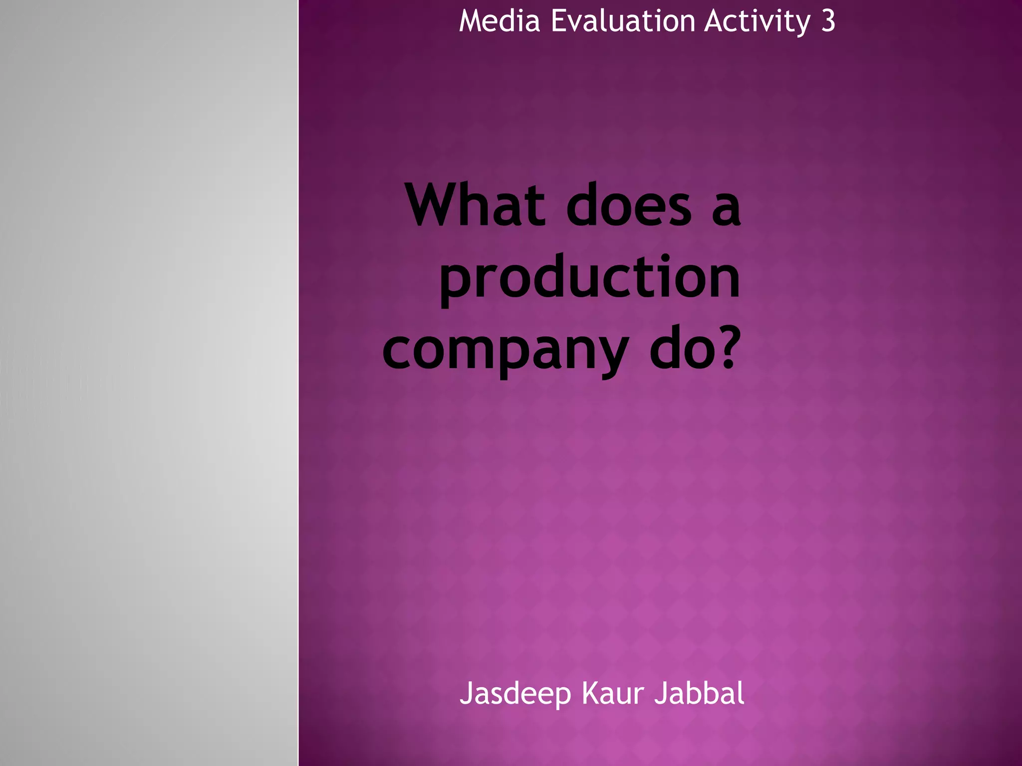Media Evaluation Activity 3 | ODP