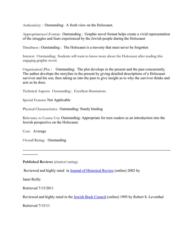 Media Evaluation Form Artifact | DOCX