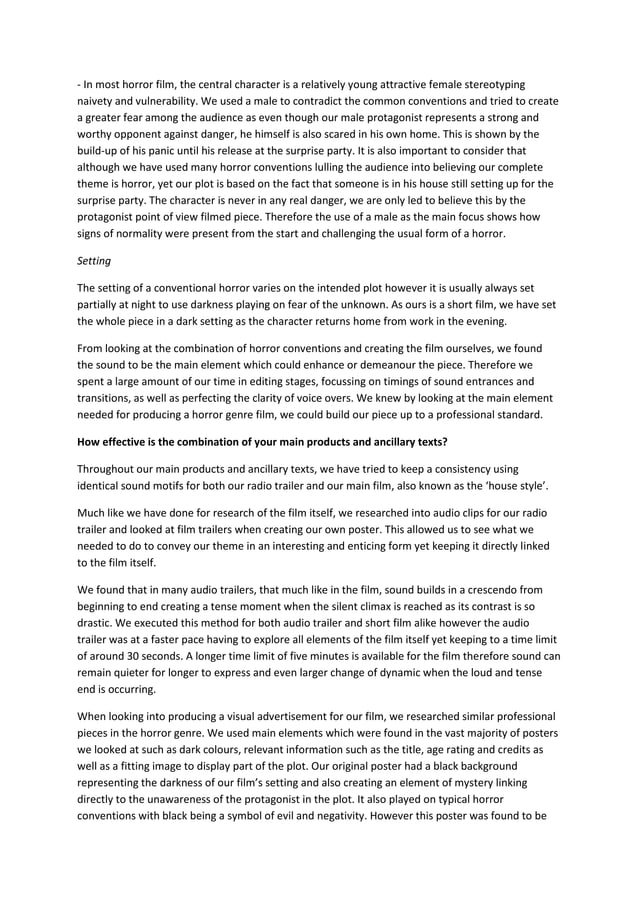 Commentary script for Evaluation