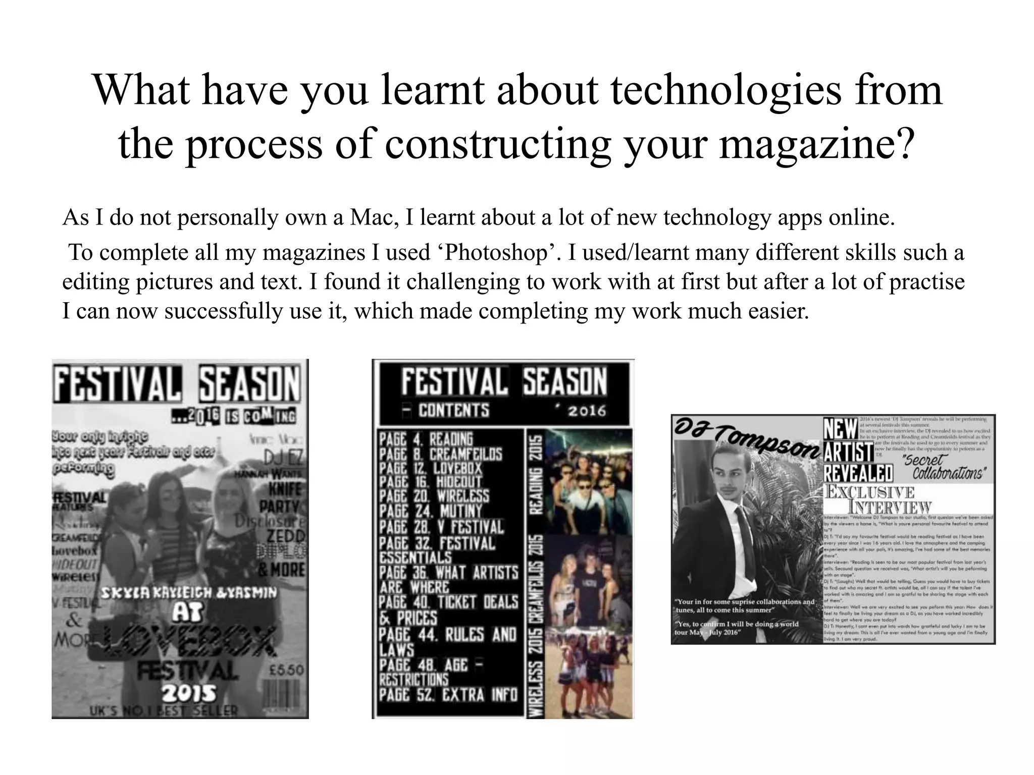 Media evaluation presentation | PPT