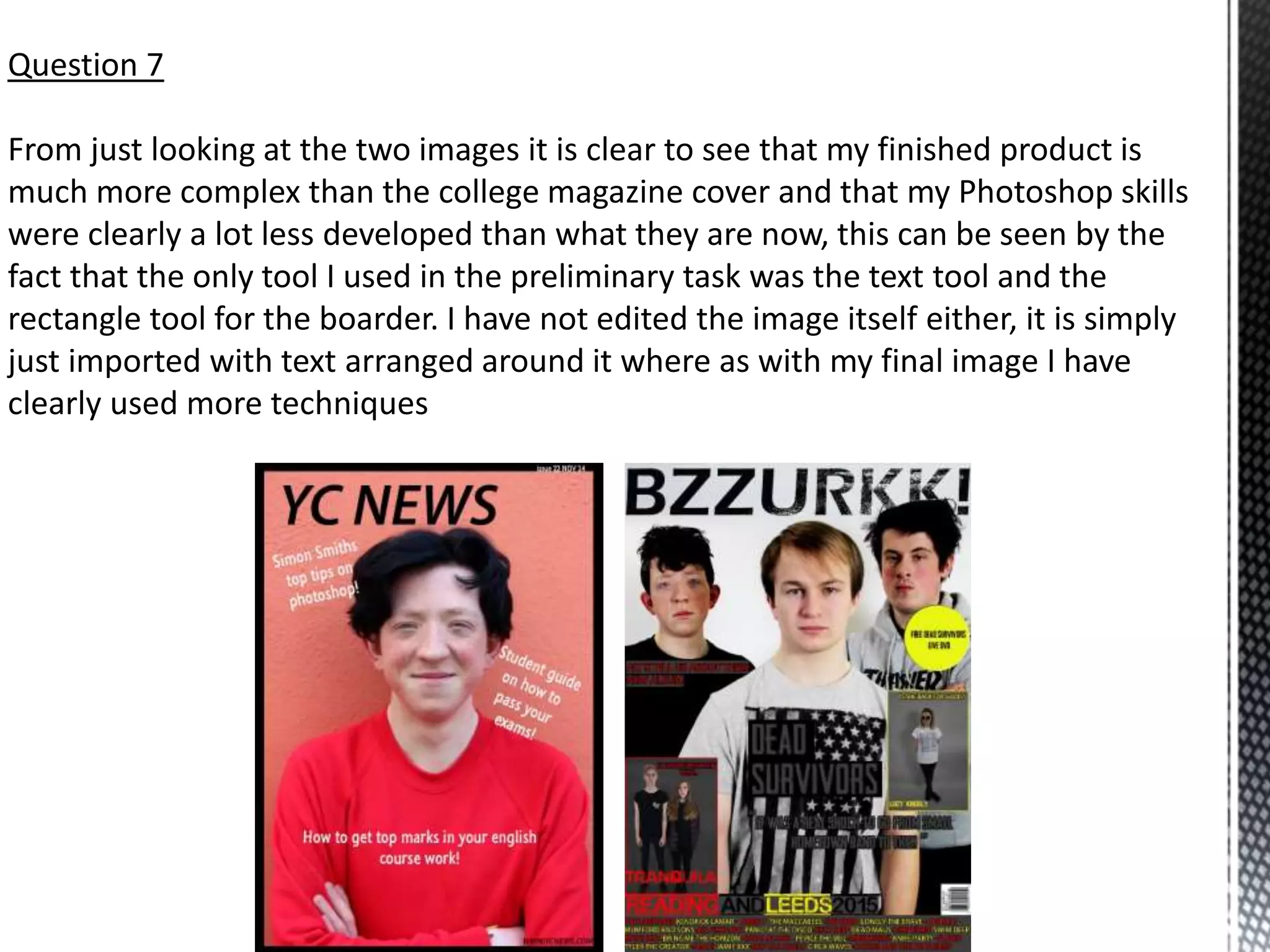 Media evaluation q7 | PPT