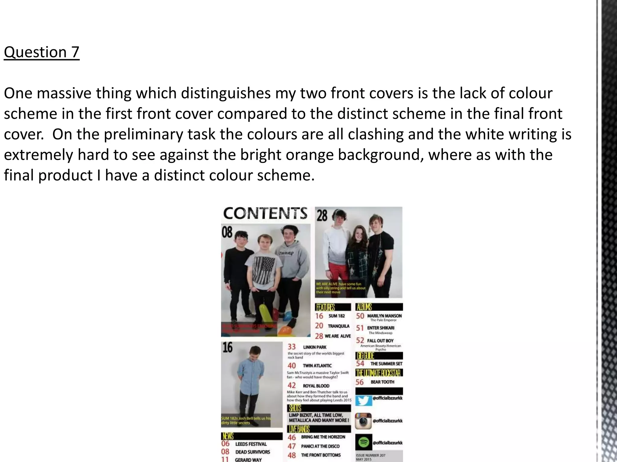 Media evaluation q7 | PPT