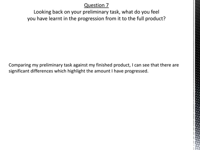 Media evaluation q7 | PPT
