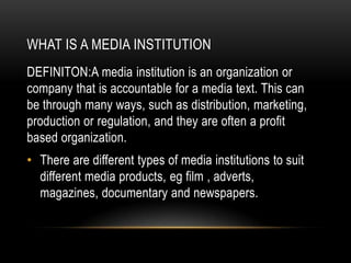 Media evaluation question | PPTX