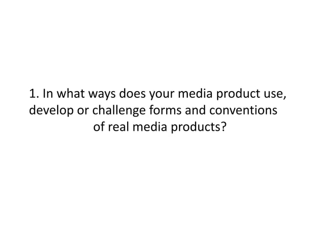 Media evalution power point | PPTX