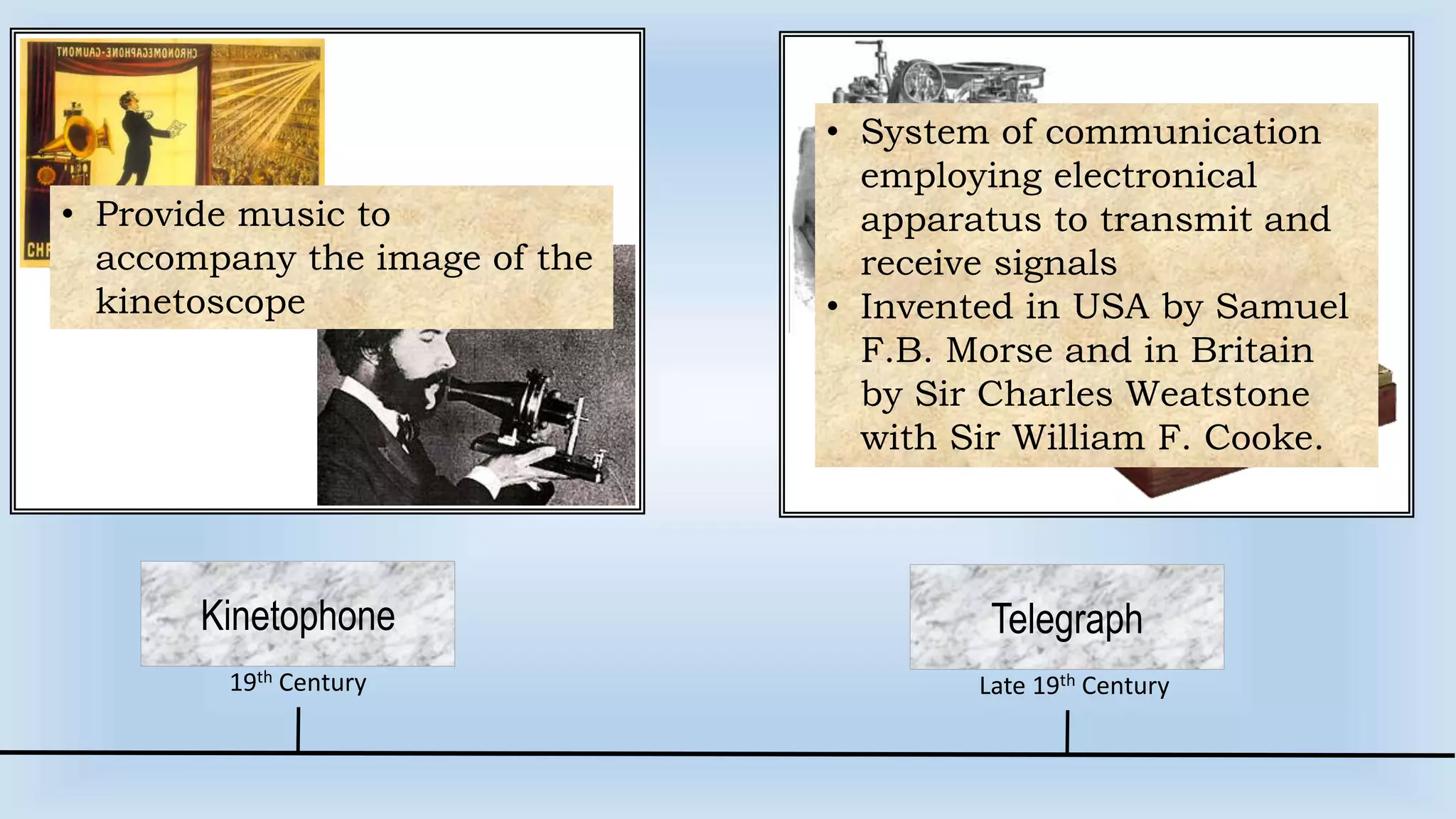 Timeline - Evolution of Media | PPTX