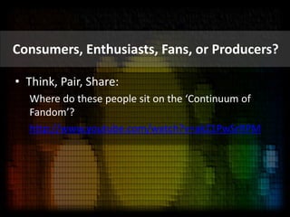 Media fandom and audience subcultures | PPTX