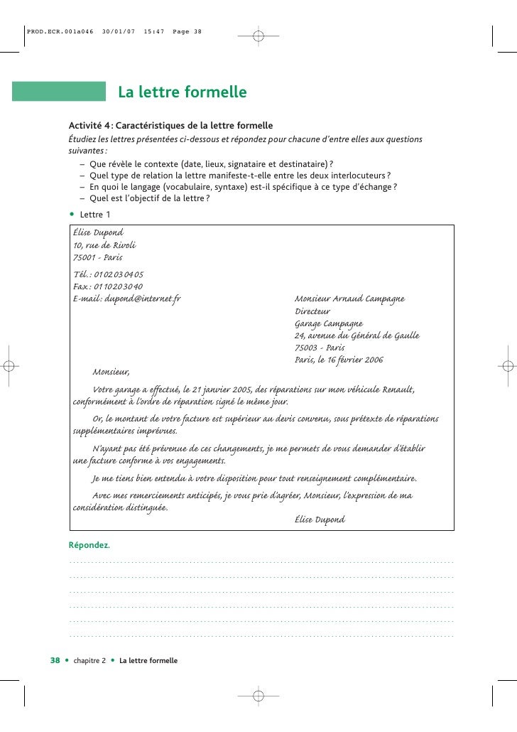 Ecrire Une Lettre Formelle Delf B2 Ecrire Une Lettre Formelle Delf B2