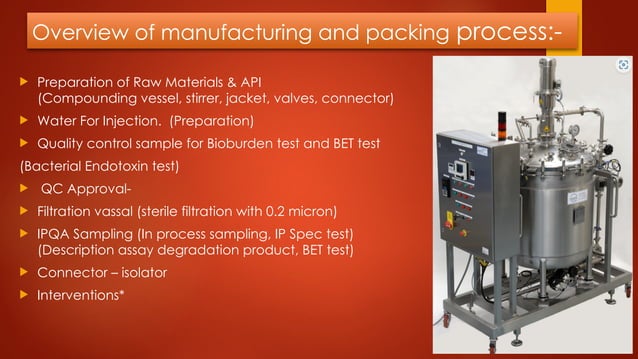 Aseptic Media Fill or Process simulation. | PPT