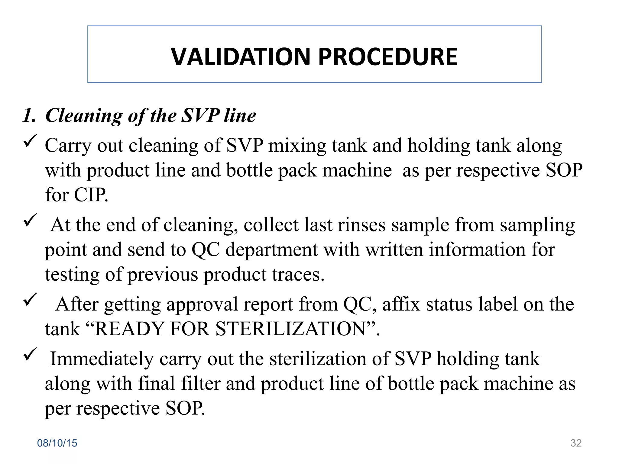 Media fill process and validation | PPT