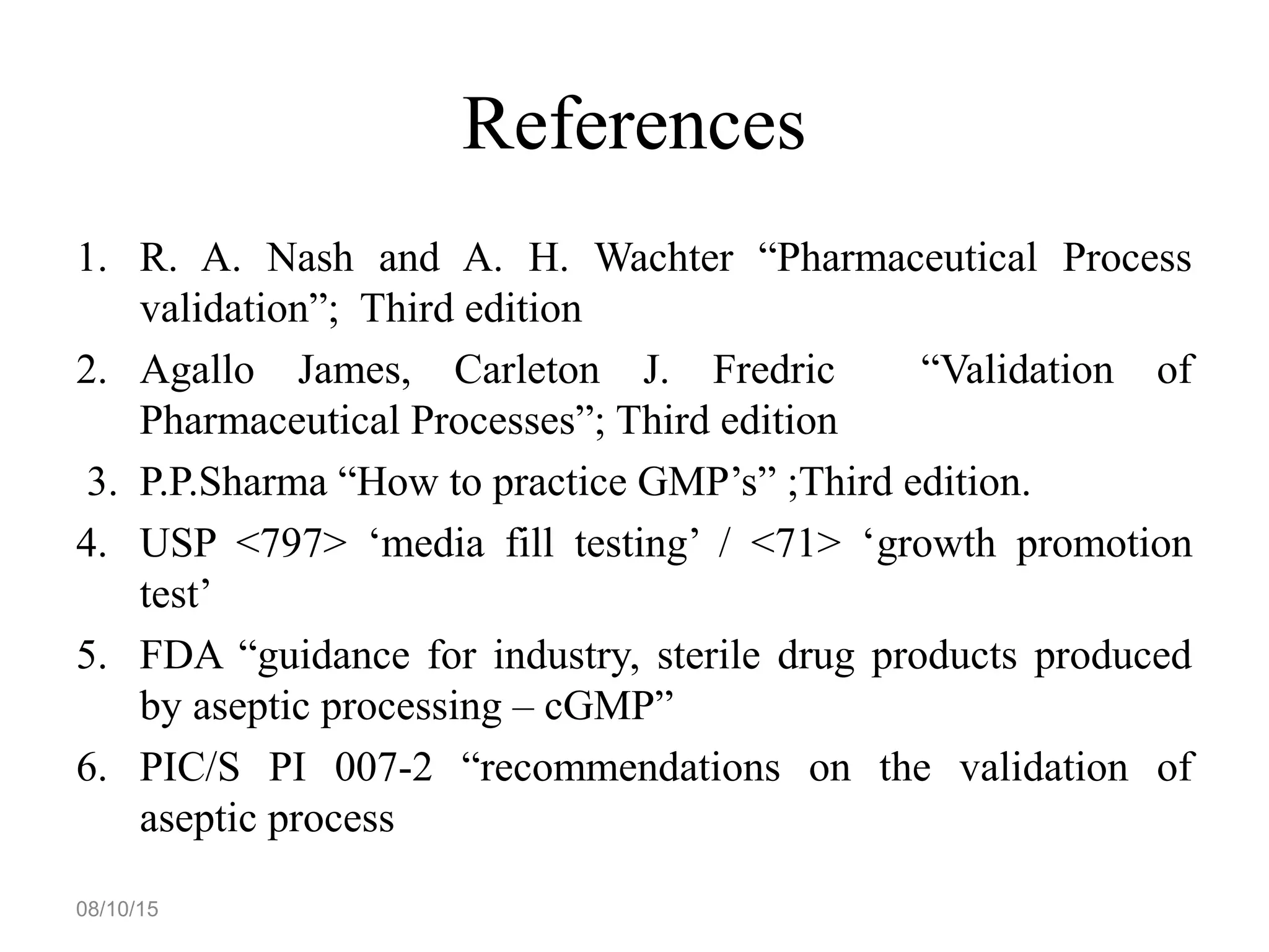 Media fill process and validation | PPT