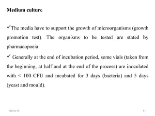 Media fill process and validation | PPT